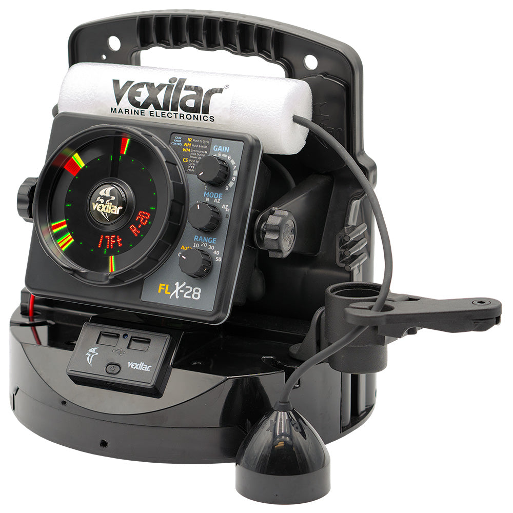 Vexilar FLX-28 Pro Pack Elite Fishing System w/Pro View Ice-Ducer Vexi ...