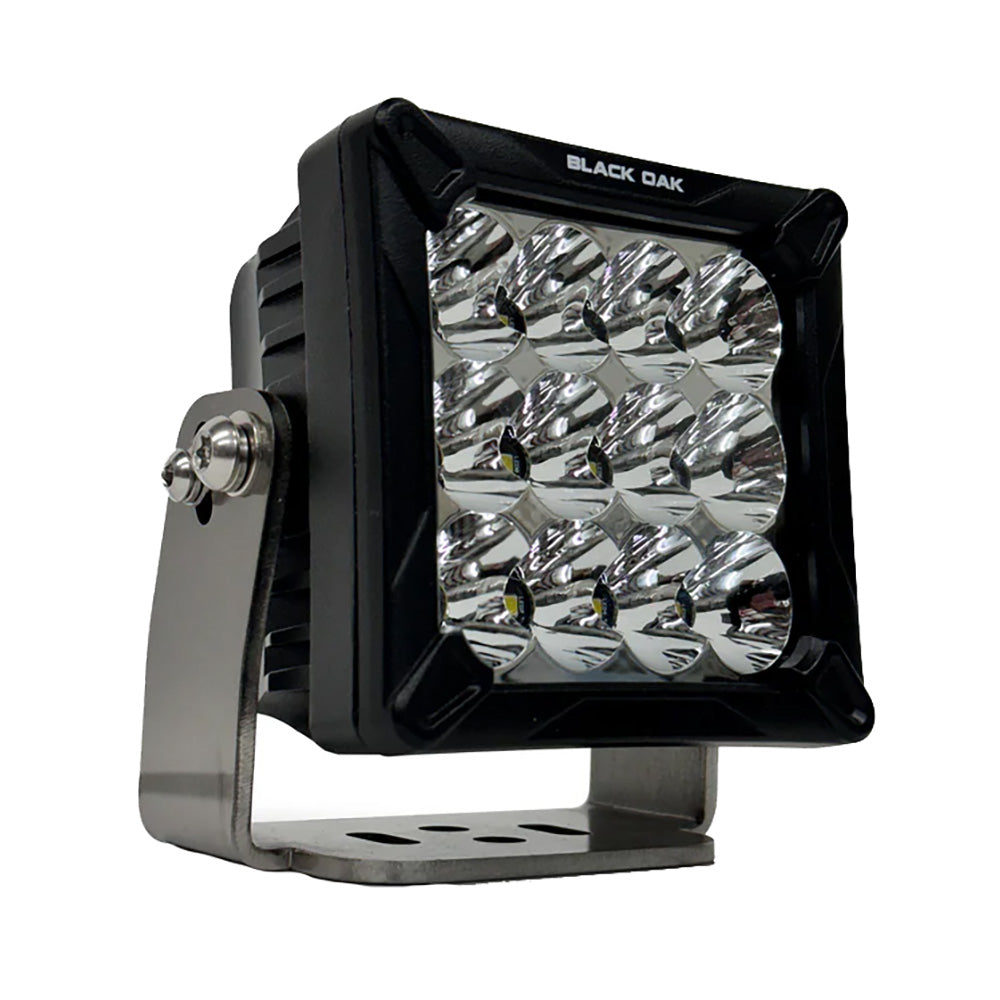 Black Oak 4 LED Pod Light Black Housing Bracket Mount 120W Combo Beam ...